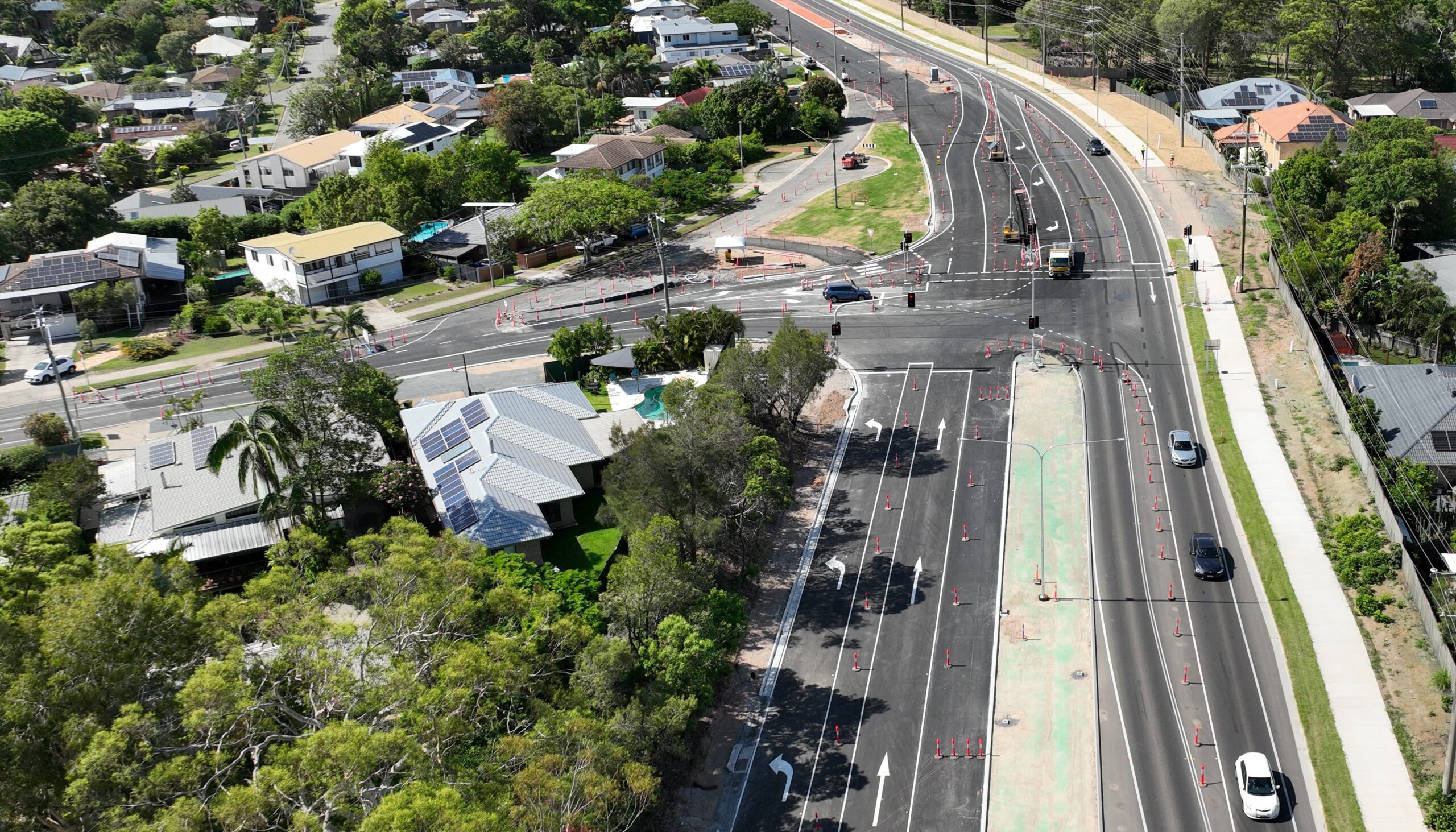Lights on for Christmas as road upgrade reaches major milestone ...